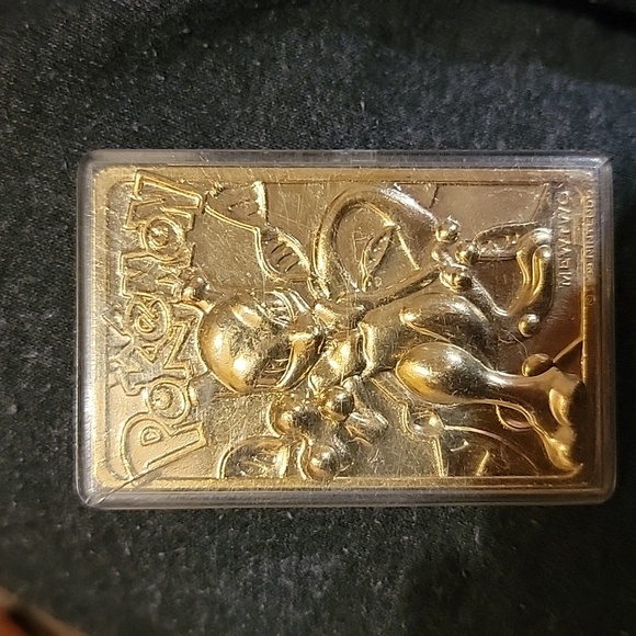 Nintendo | Toys | Vintage Nintendo 999 23kt Gold Plated Pokemon Mewtwo ...